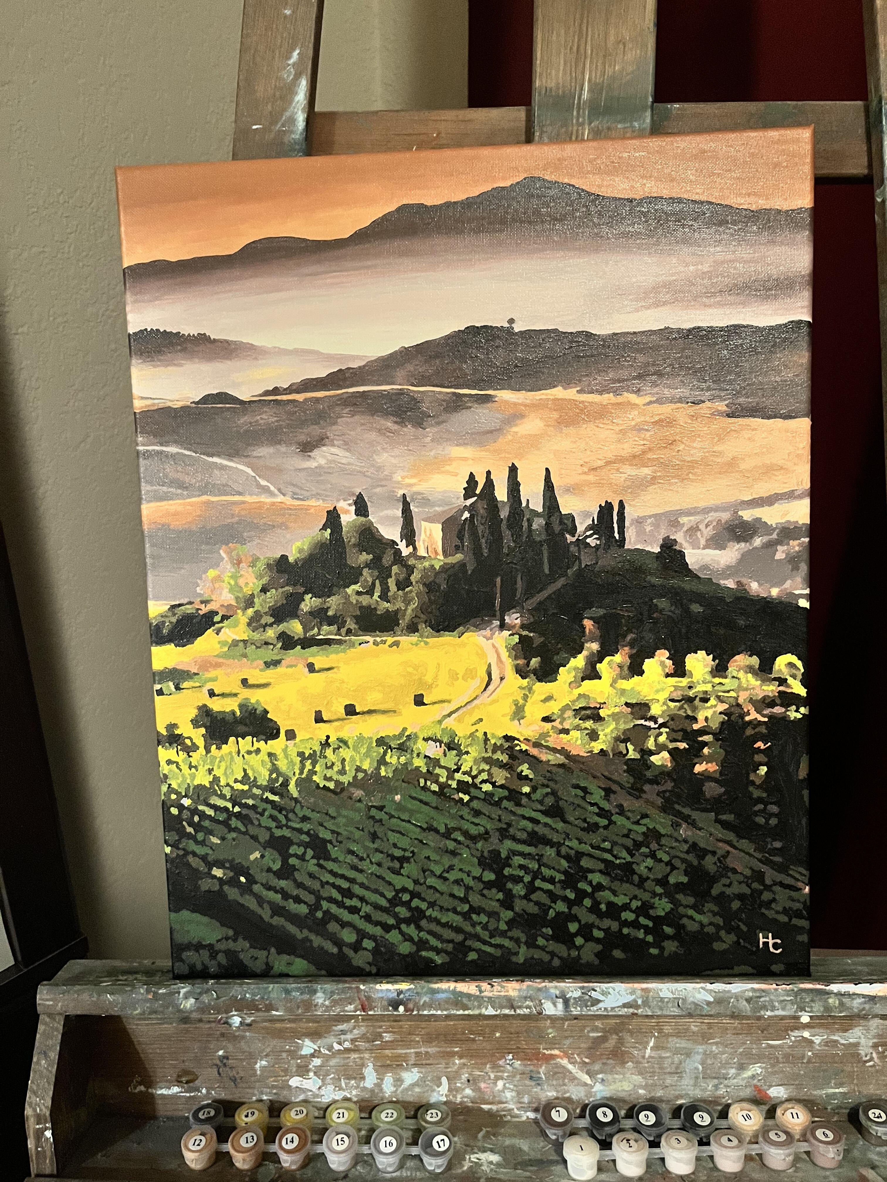 Tuscany Landscape - Paint Vibe